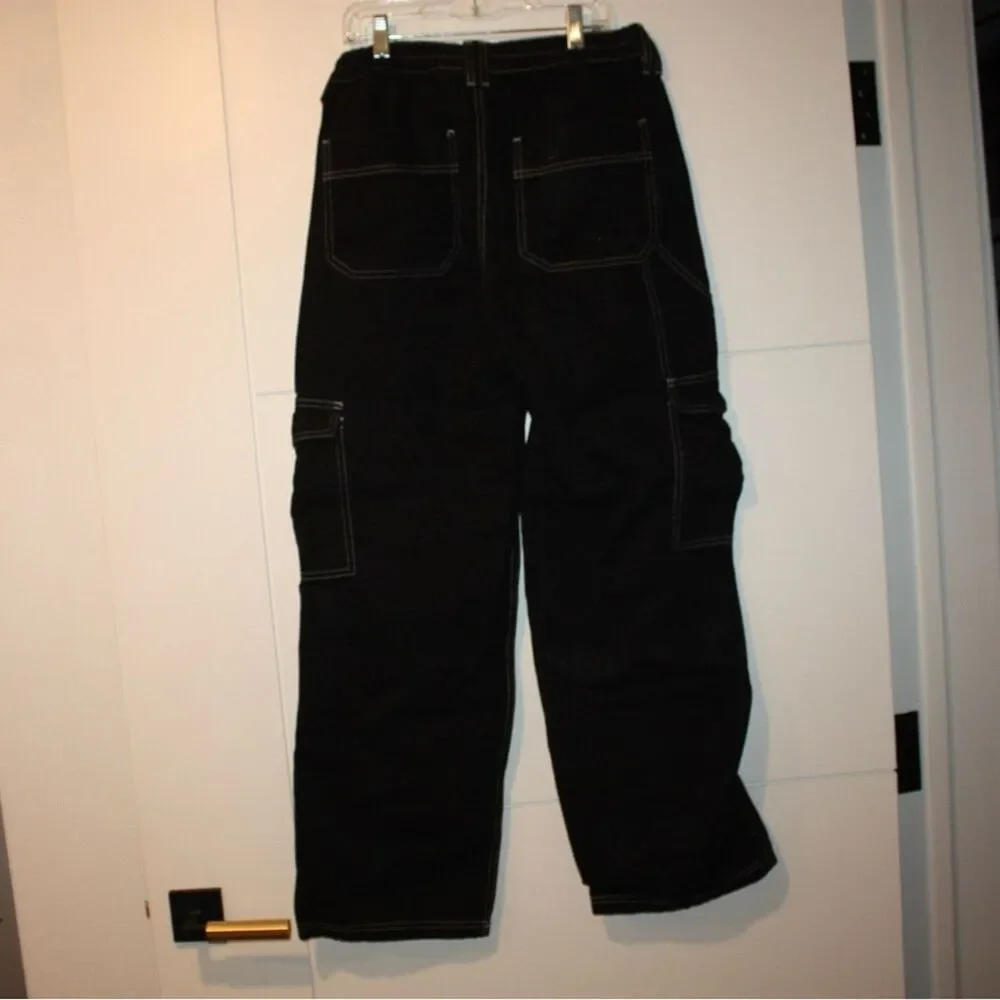 BDG | Pants & Jumpsuits | Bdg Black Cargo Pants Relaxed Fit Utility ...